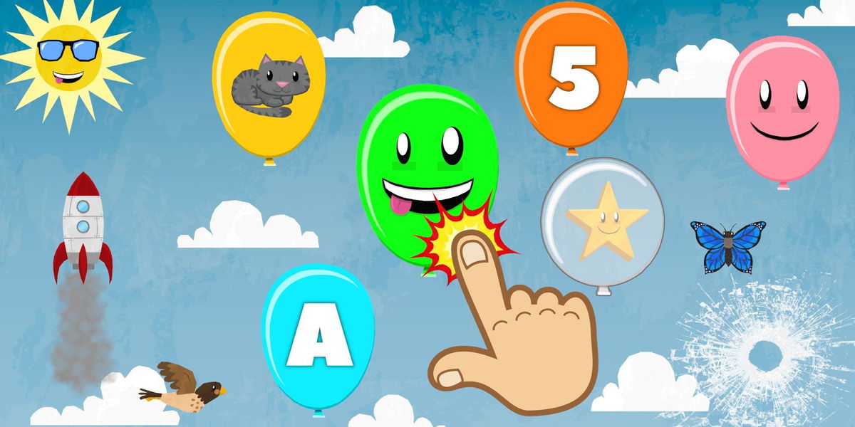 Balloon Pop for Toddlers & Kids - Learn Numbers, Letters, Colors ...