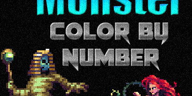 Pixel Art Monster - Color by Number | GameCompanies.com